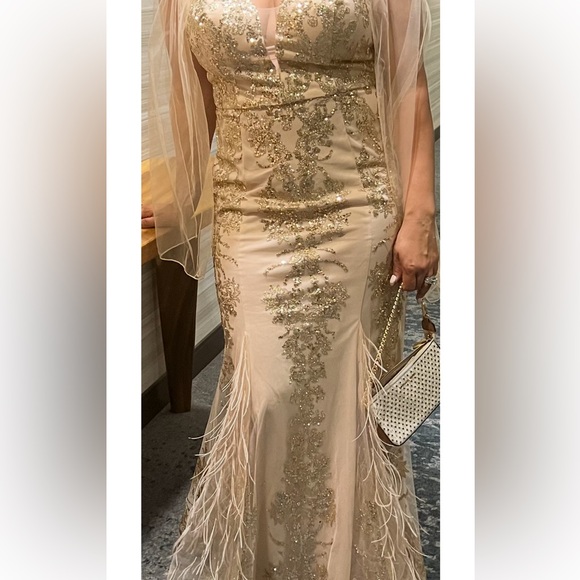 GLS Collective | Dresses | For Sale Glamorous Gls Gold Evening Gown ...